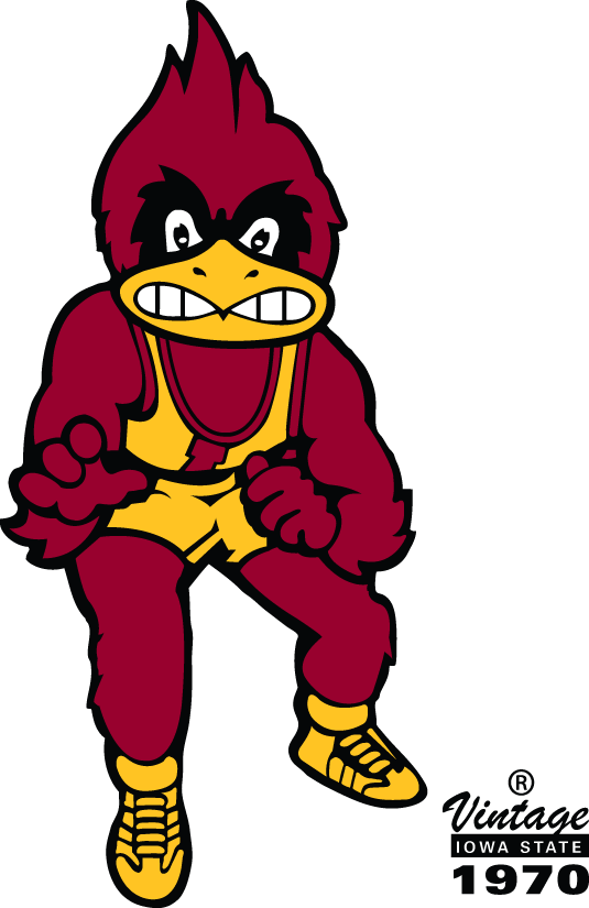 Iowa State Cyclones 1970-1983 Mascot Logo diy iron on heat transfer ...